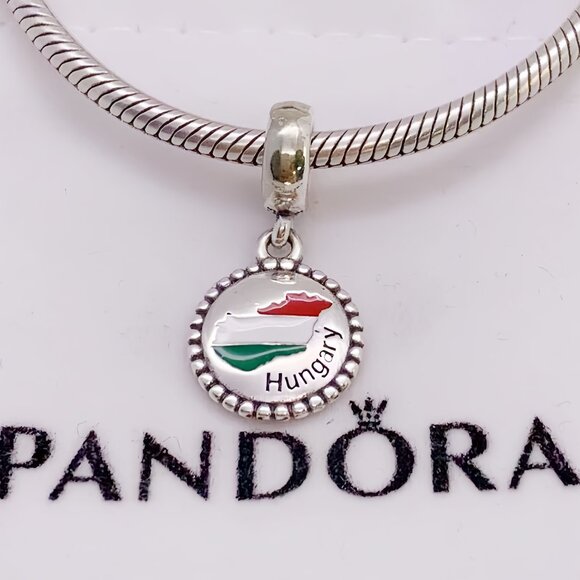 Pandora | Jewelry | Pandora Hungary Map Pendant Charm | Poshmark
